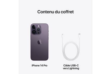 iPhone Apple Iphone 14 PRO Violet 256Go 5G | Darty