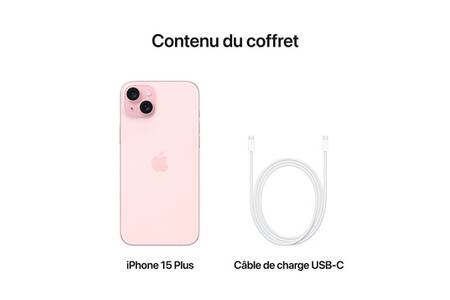 iPhone Apple iPhone 15 Plus 128Go Rose 5G | Darty