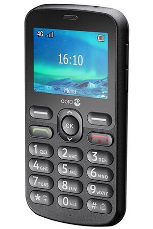 Téléphone portable Doro Telephone bloc seniors Doro 1880 noir 4g | Darty
