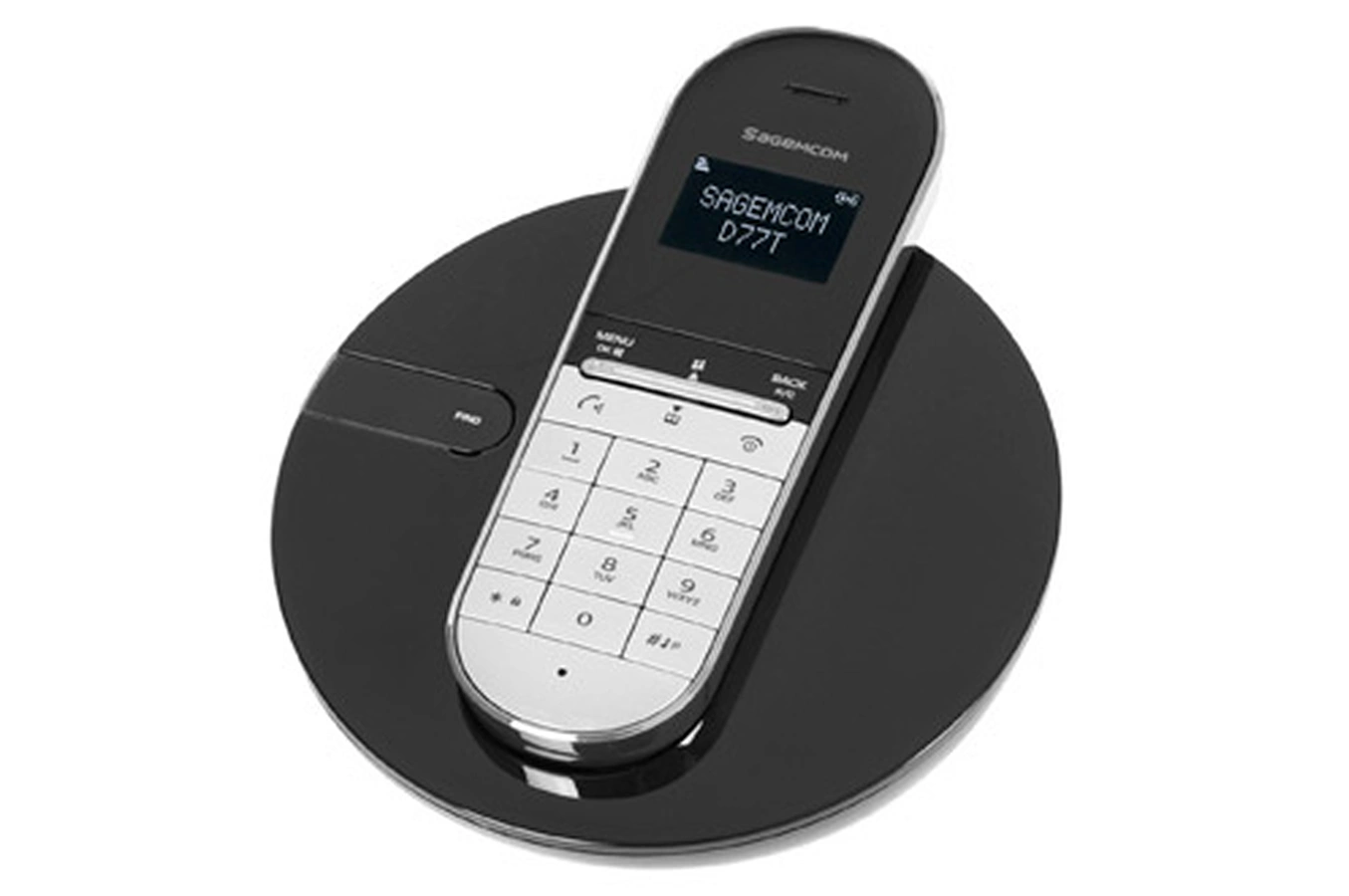 Telephone Fixe Sans Fil Design Blanc - Design Talk